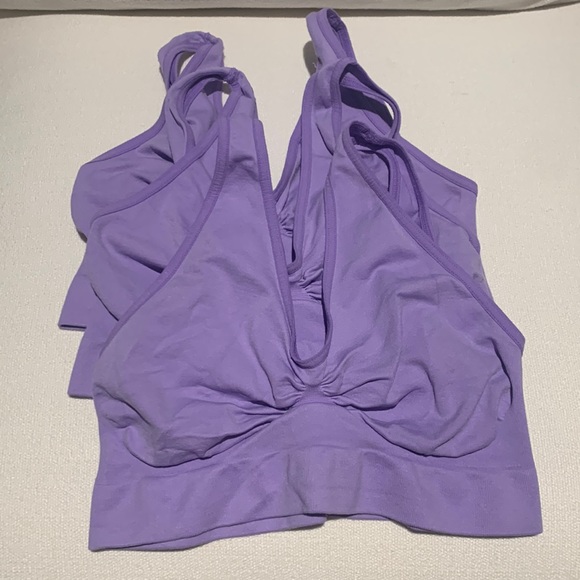 Shear Shapewear | Intimates & Sleepwear | 3 Purple Bralettes Shear ...